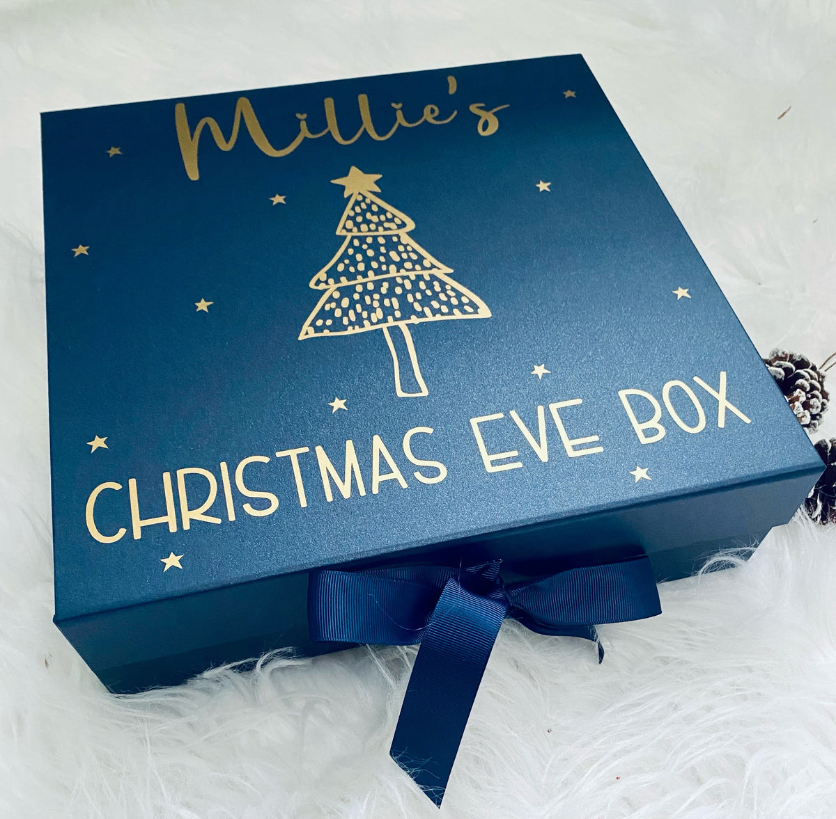 Navy Blue Personalised Christmas Eve Box – Rebel NC Designs